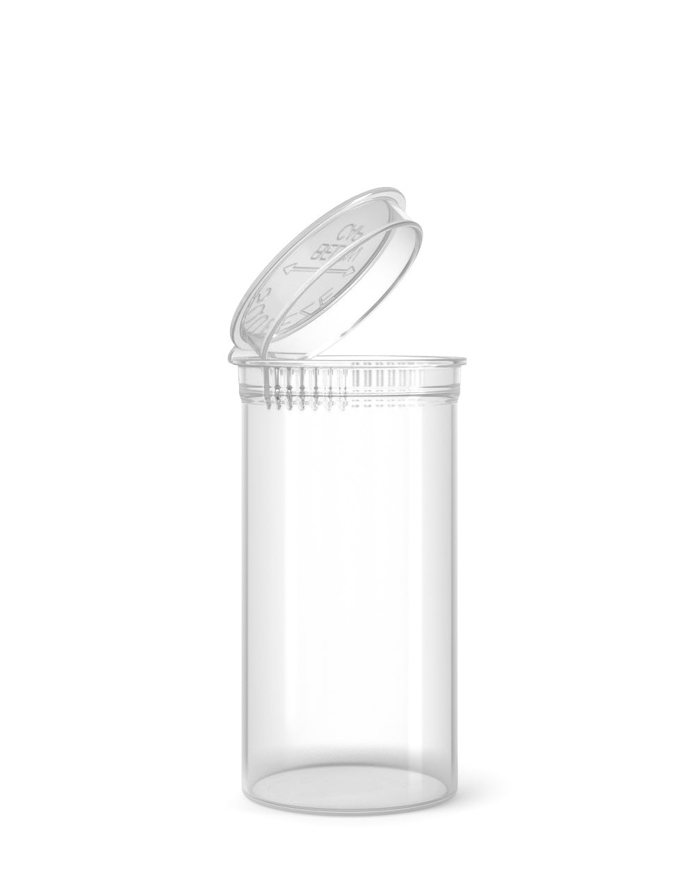 Child Resistant Translucent Recyclable Pop Top Containers